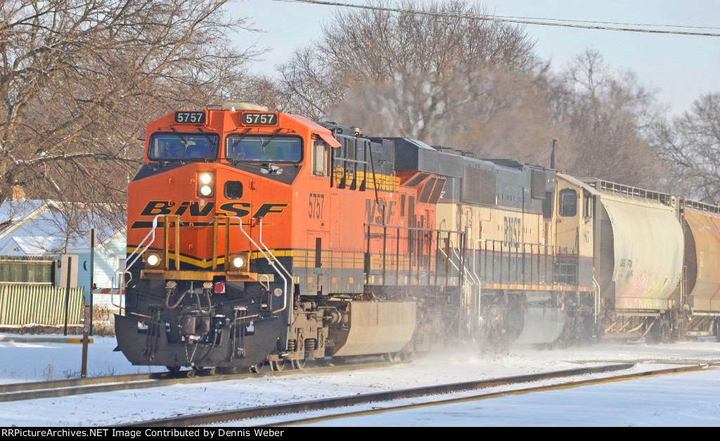 BNSF 5757, CP's Tomah Sub.